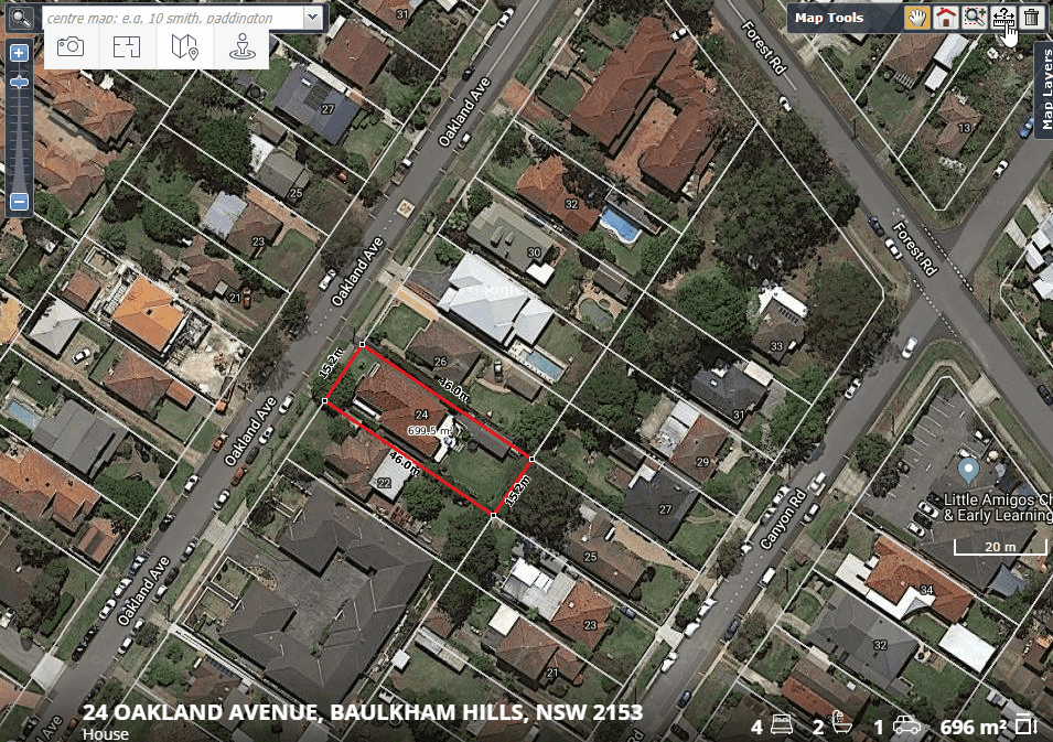 Using Map Tools – Pricefinder