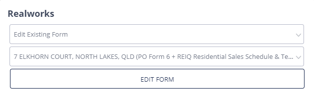 REI Forms Live / Realworks Integration – Pricefinder
