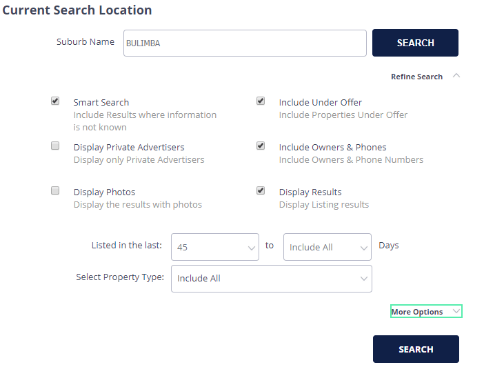 Search for Withdrawn listings – Pricefinder